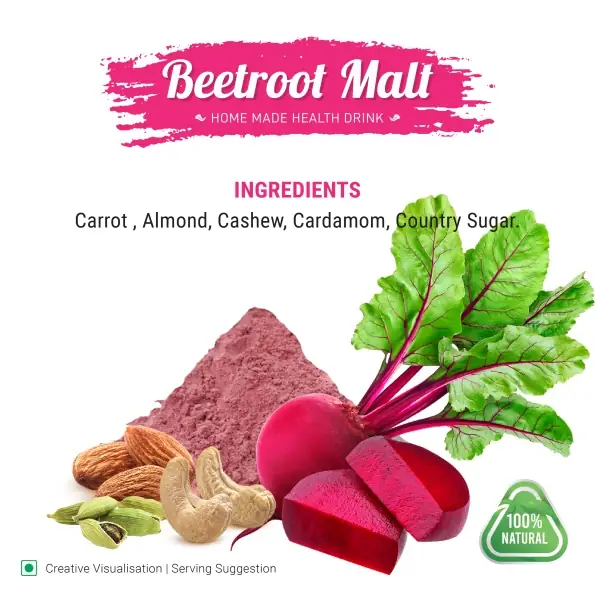 Beetroot Instant Health Drink Malt – Boost Hemoglobin